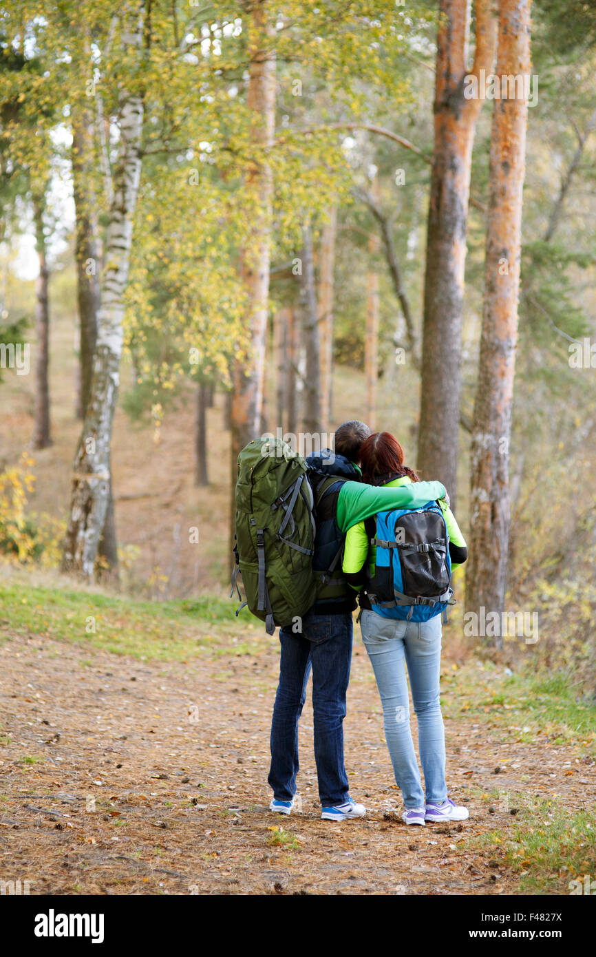 Woman hugging man from back hi-res stock photography and images - Alamy