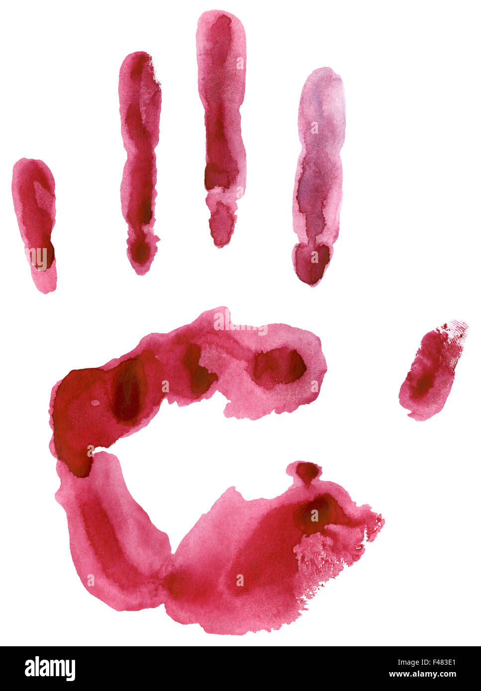 Colorful hand print Stock Photo - Alamy