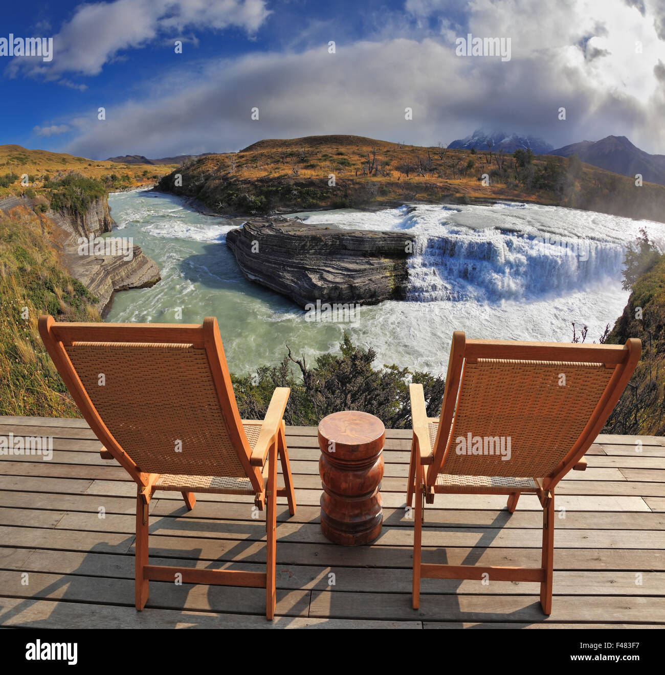 Charming lookout for two Stock Photo - Alamy