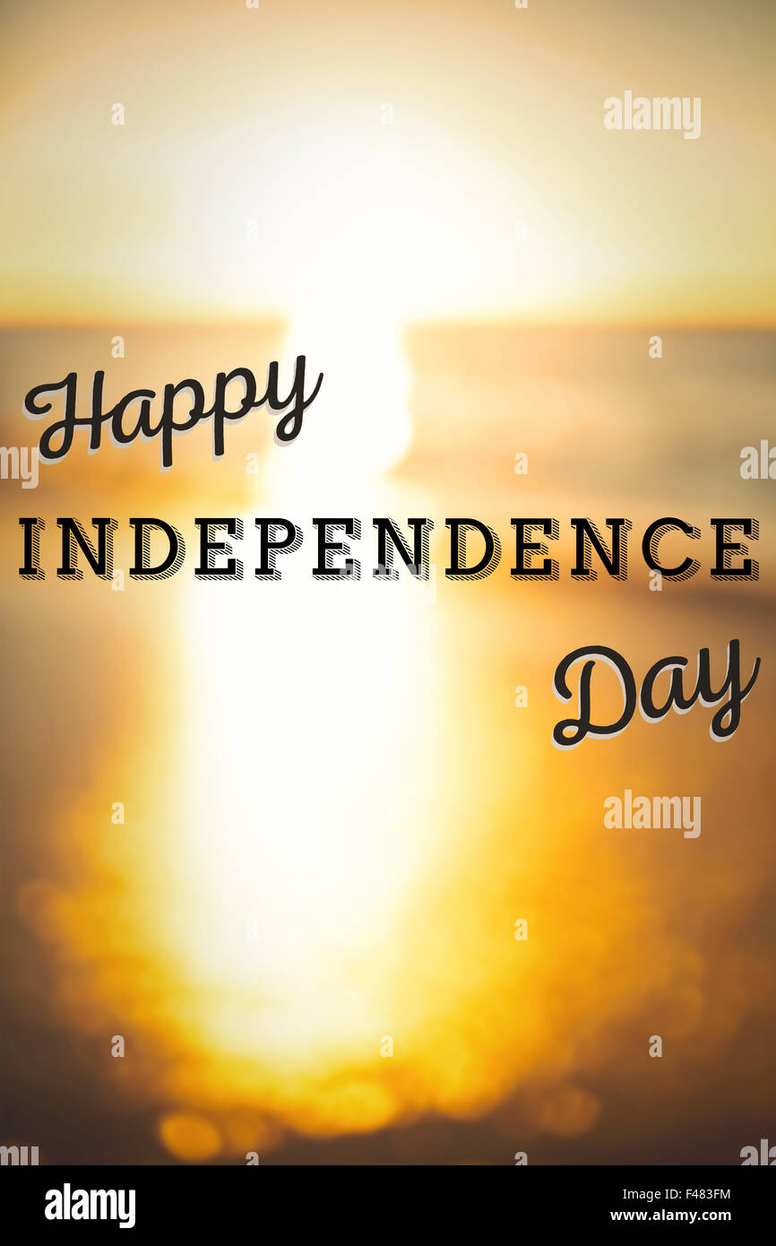 Composite image of independence day graphic Stock Photo - Alamy