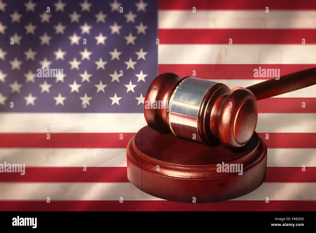 Composite image of hammer and gavel Stock Photo - Alamy