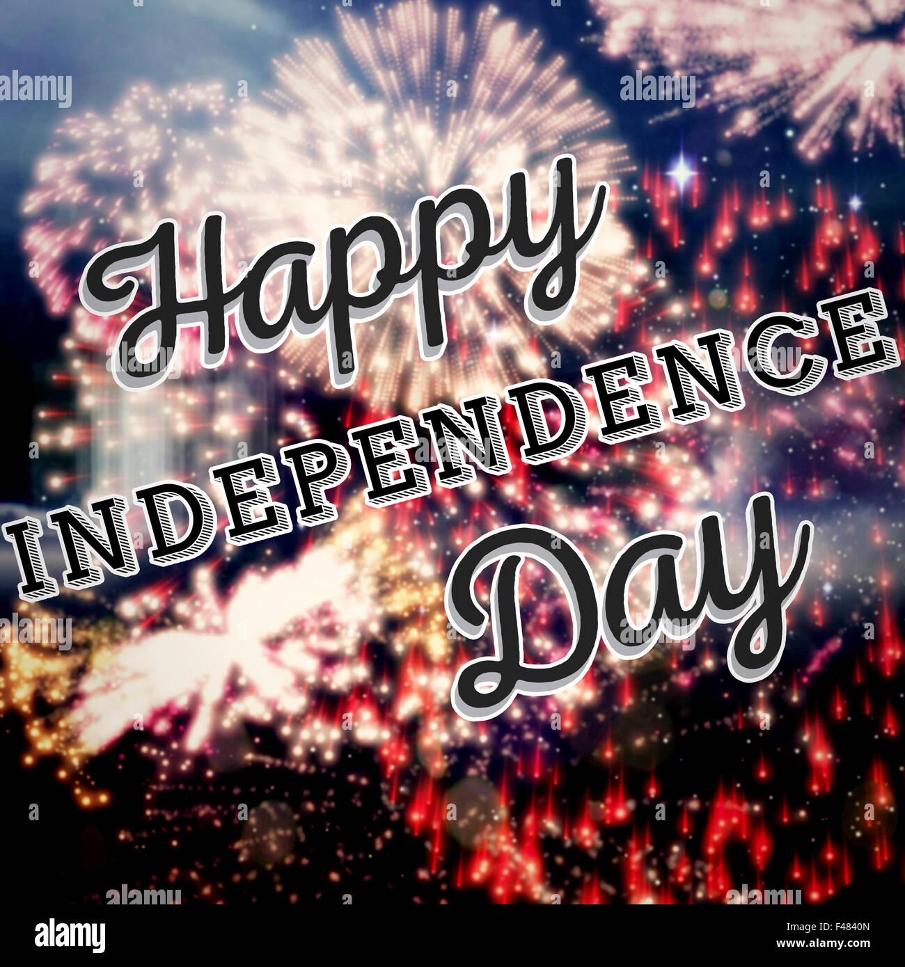 Composite image of independence day graphic Stock Photo - Alamy