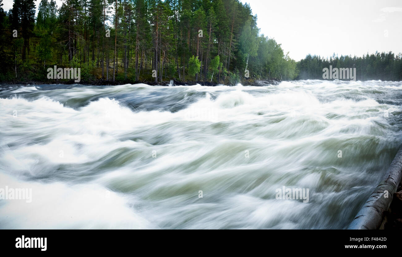 Water in a stream, Sweden Stock Photo - Alamy