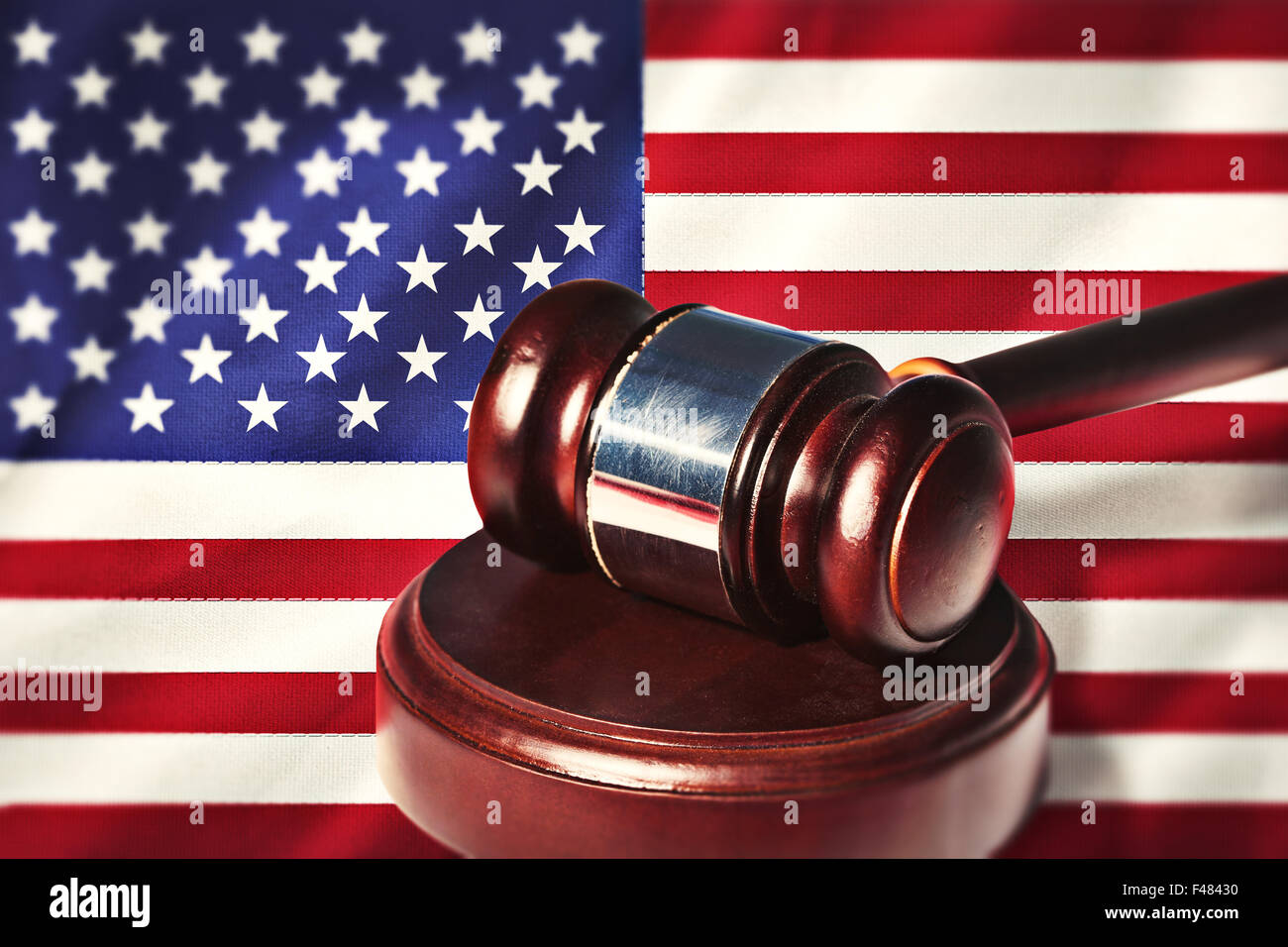 Composite image of hammer and gavel Stock Photo - Alamy