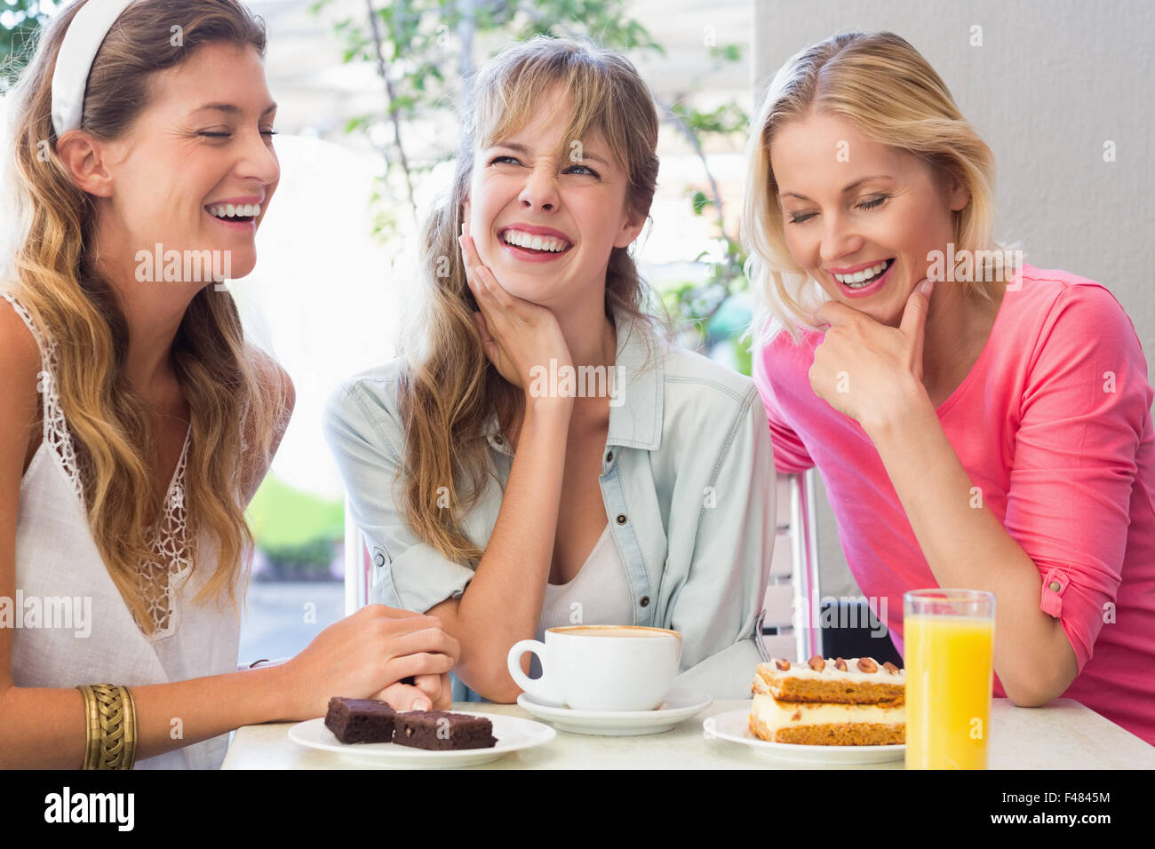Beautiful women smiling Stock Photo - Alamy
