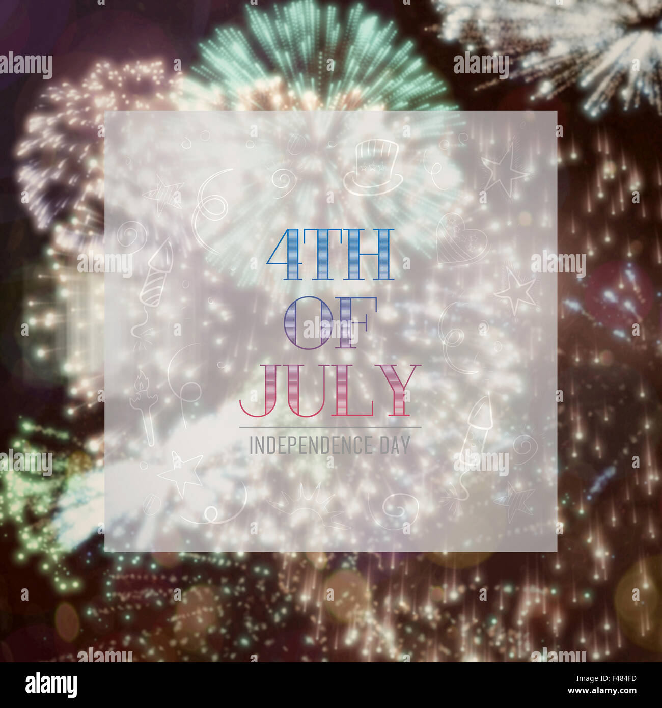 Composite image of independence day graphic Stock Photo - Alamy
