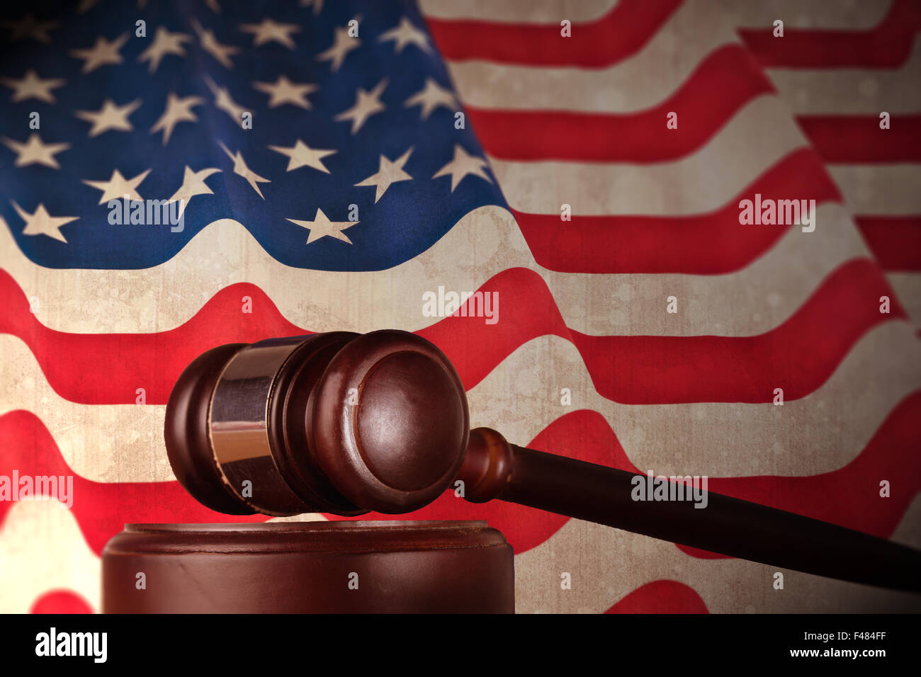 Composite image of hammer and gavel Stock Photo - Alamy