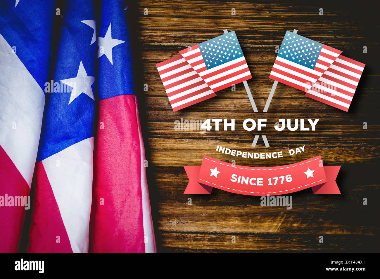 Composite image of independence day graphic Stock Photo - Alamy