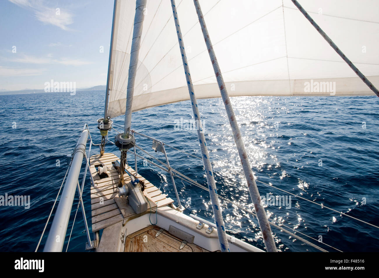 Stem of a sailing-boat, Sardinia, Italy Stock Photo - Alamy