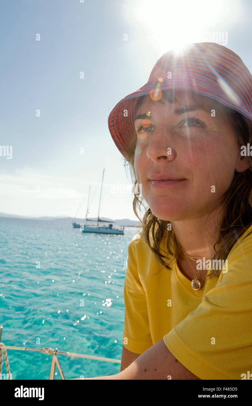 A woman against the light, Sardinia, Italy Stock Photo - Alamy