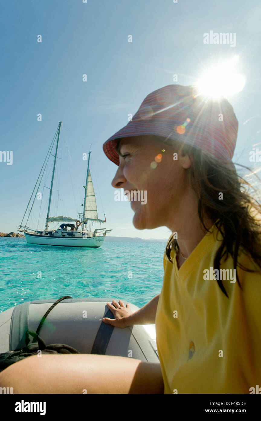 A woman against the light, Sardinia, Italy Stock Photo - Alamy