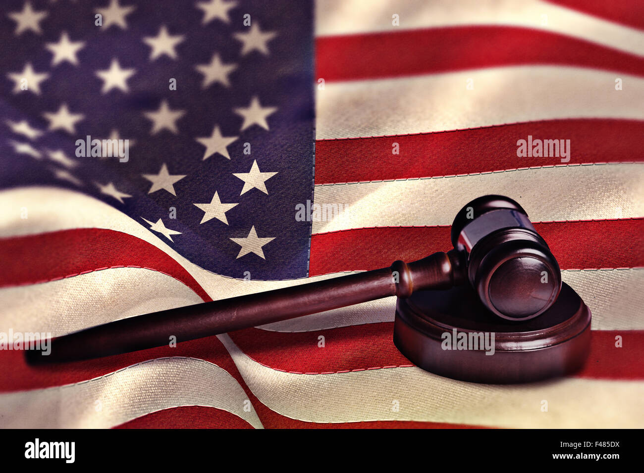 Composite image of hammer and gavel Stock Photo - Alamy