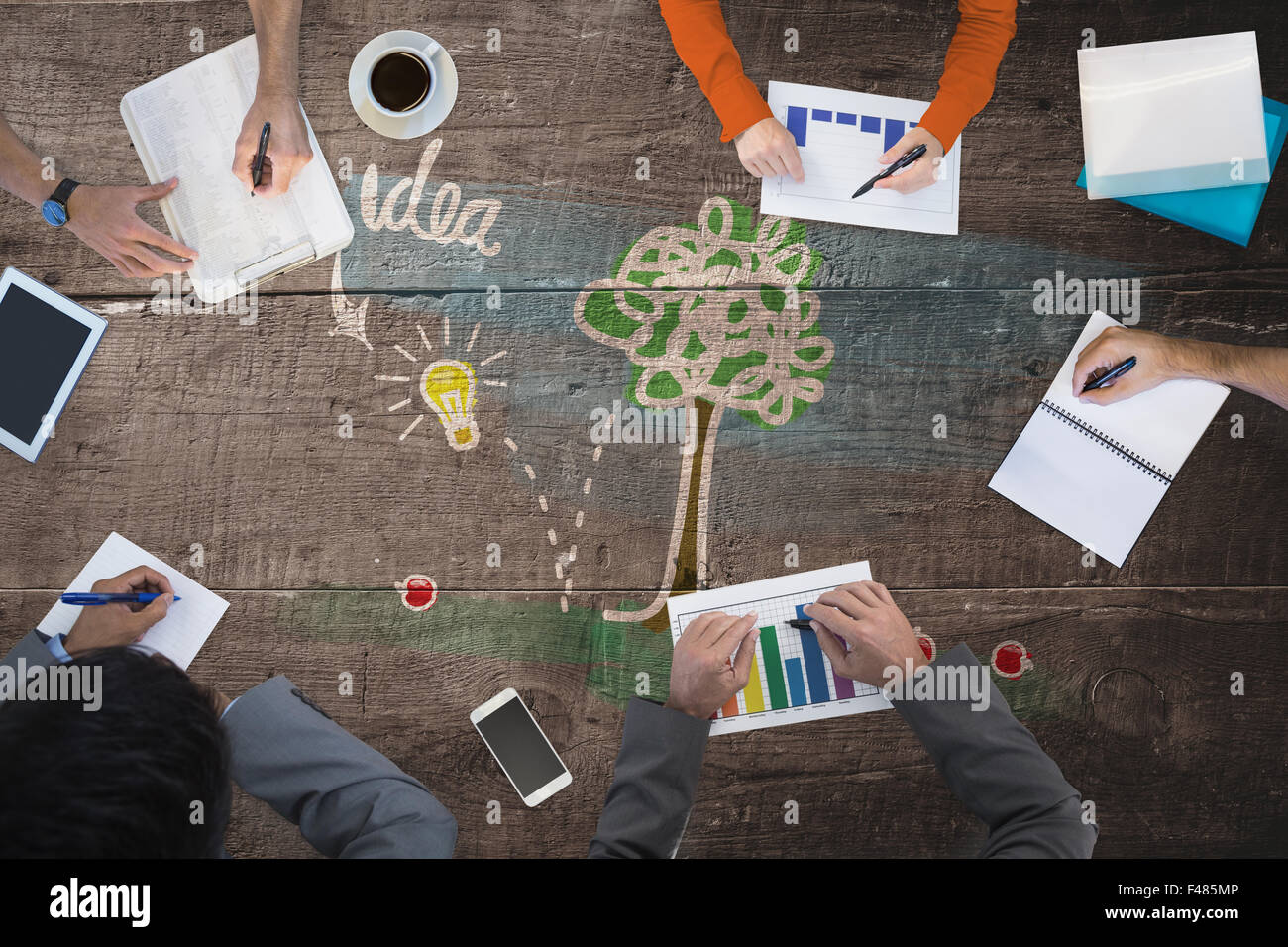 Composite image of business meeting Stock Photo - Alamy