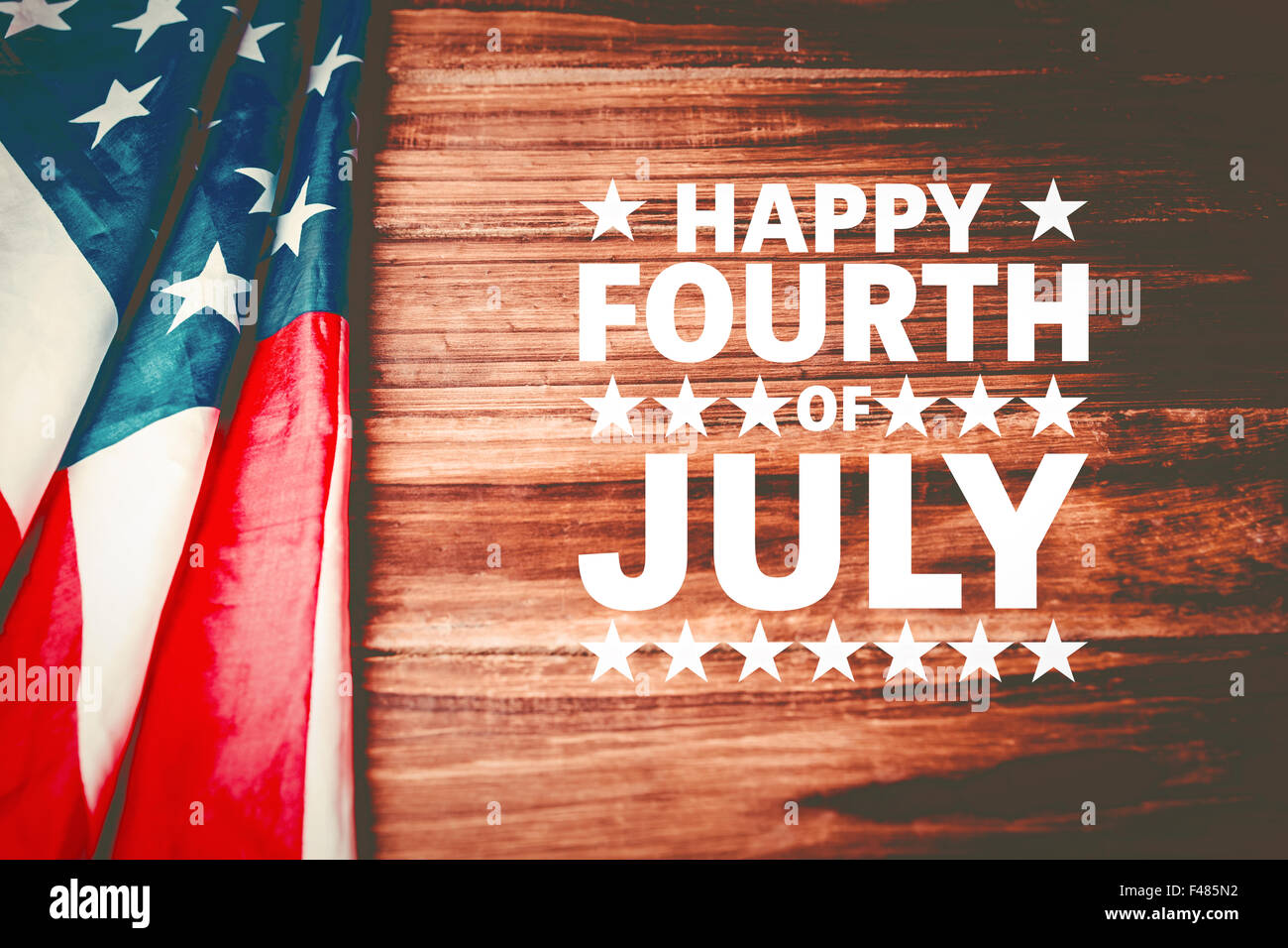 Composite image of happy fourth of july Stock Photo - Alamy