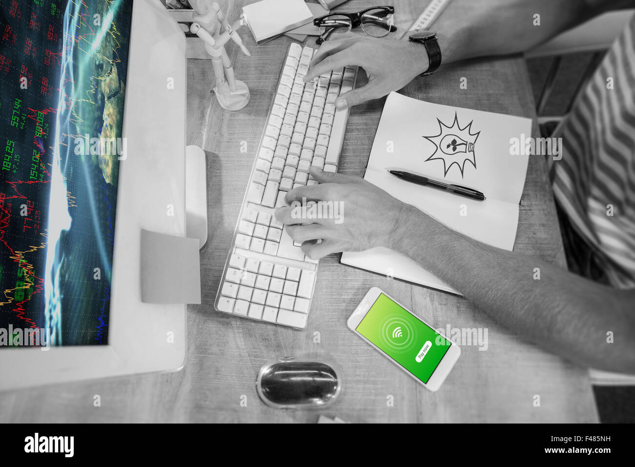 Composite image of light bulb Stock Photo - Alamy