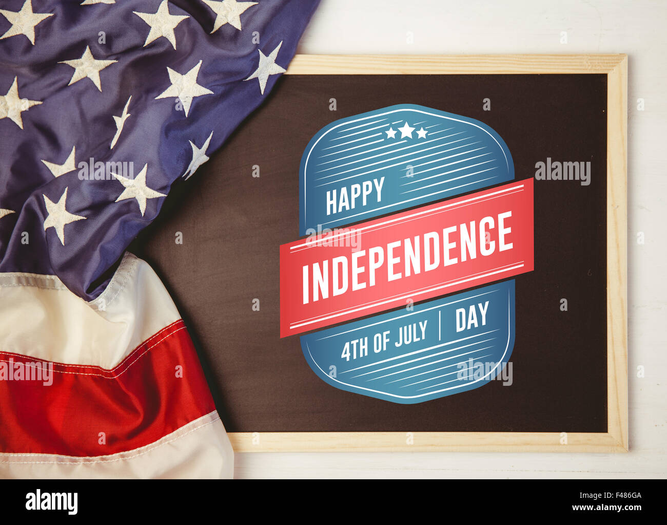 Composite image of independence day graphic Stock Photo - Alamy