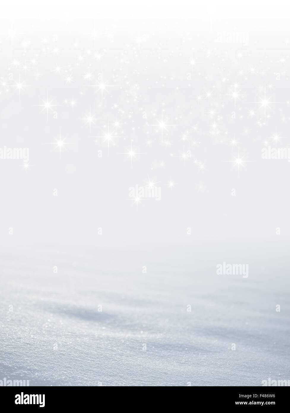 Bright snow background with star lights raining down Stock Photo - Alamy