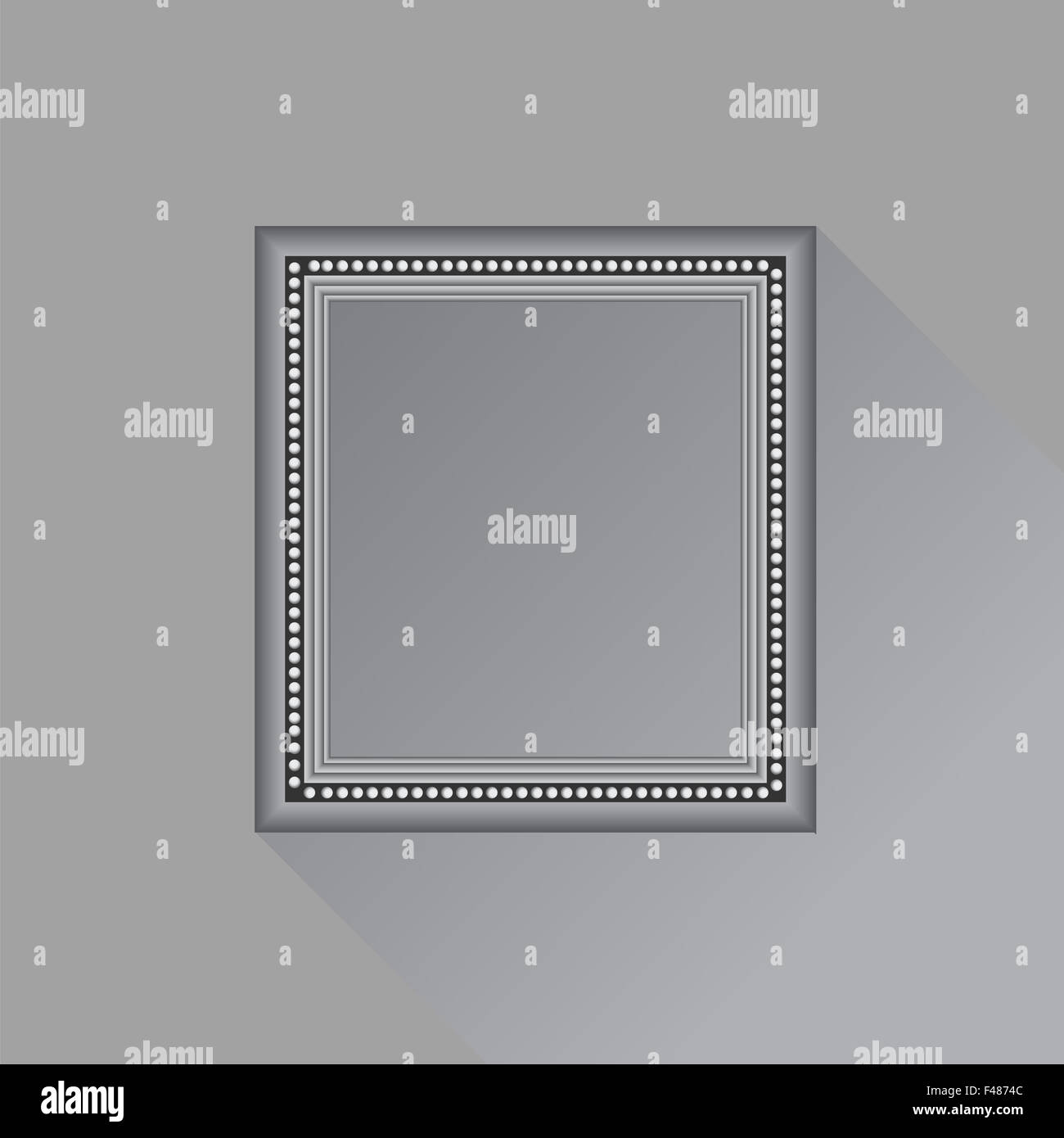Grey border frame hi-res stock photography and images - Alamy