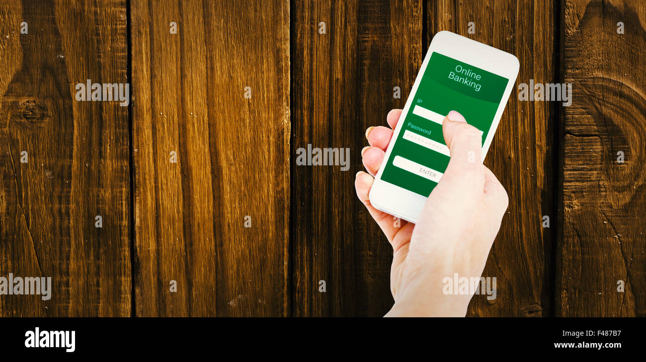 Composite image of online banking Stock Photo - Alamy