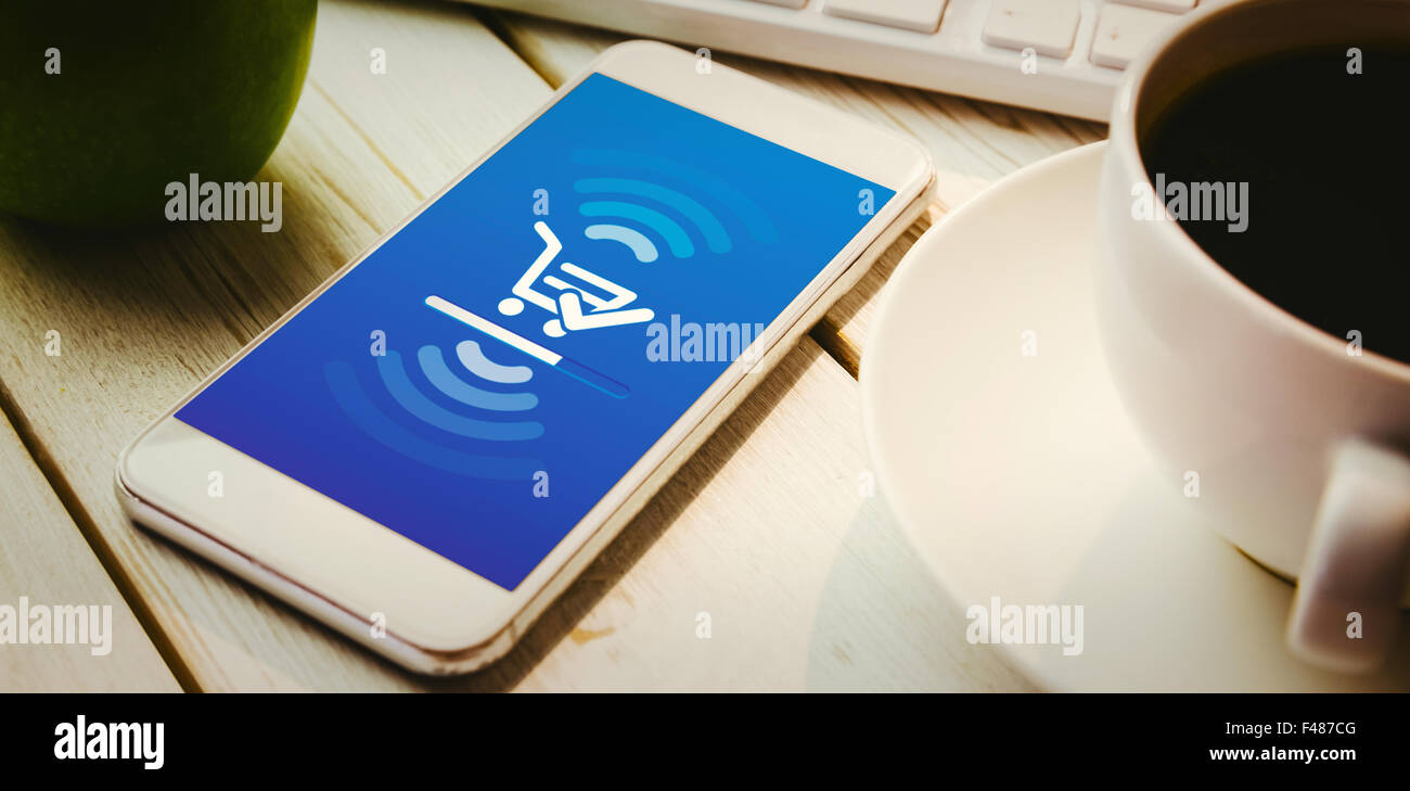 Composite image of payment screen Stock Photo - Alamy