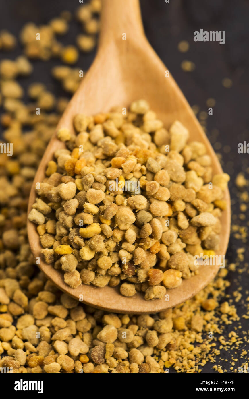 Bee pollen closeup Stock Photo - Alamy