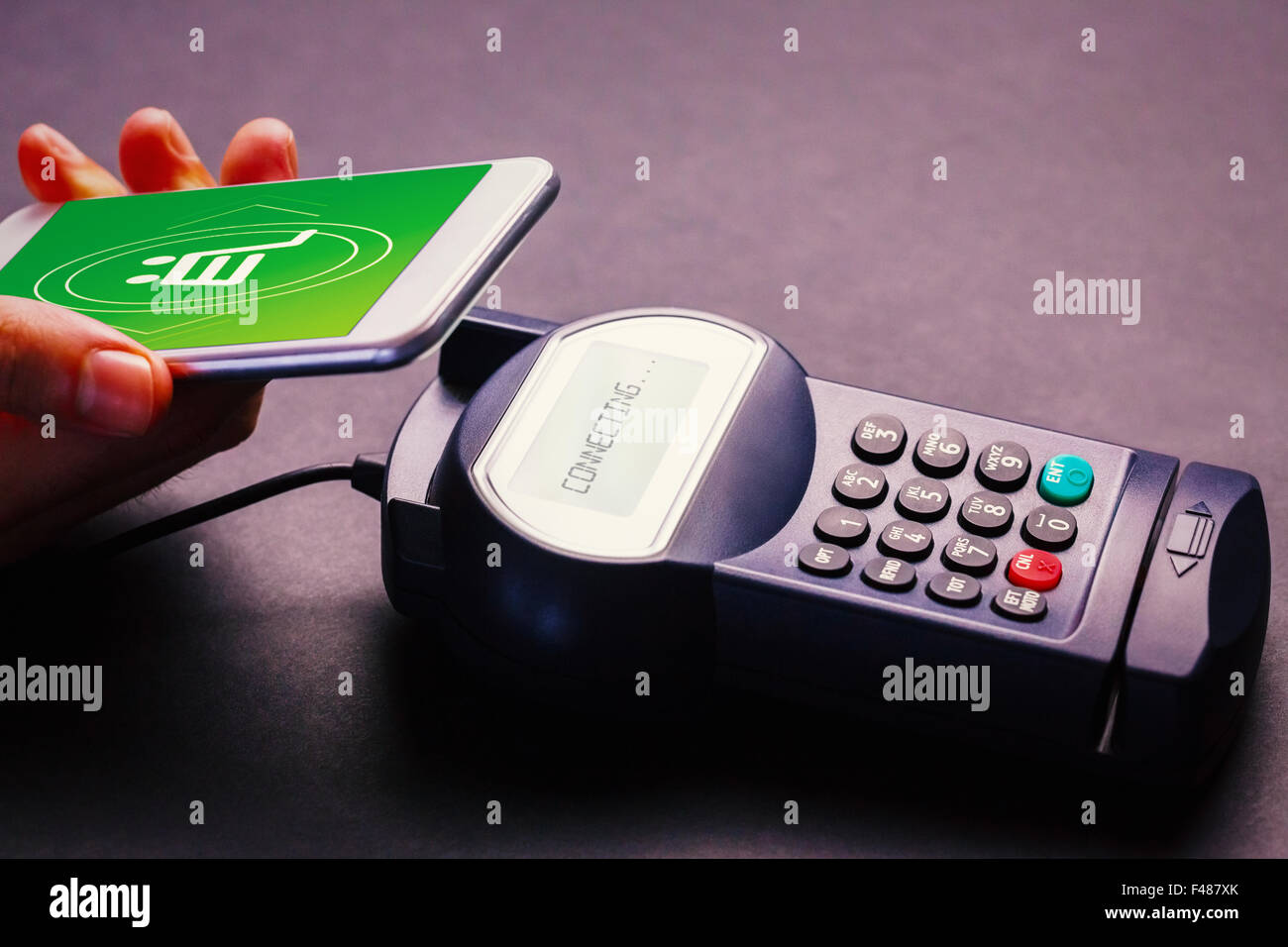 Composite image of payment screen Stock Photo - Alamy