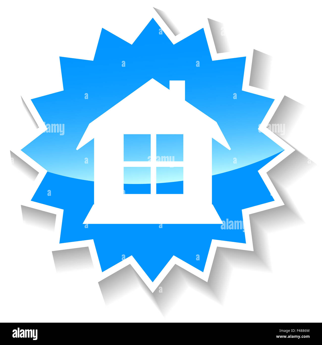 House blue icon Stock Photo - Alamy