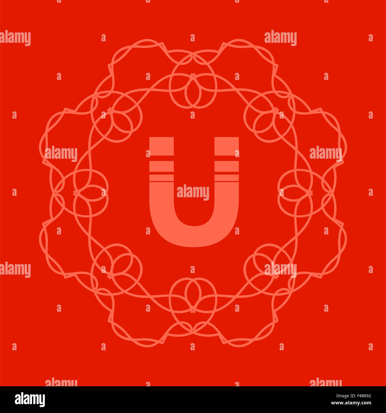 Monogram U Design Stock Photo - Alamy