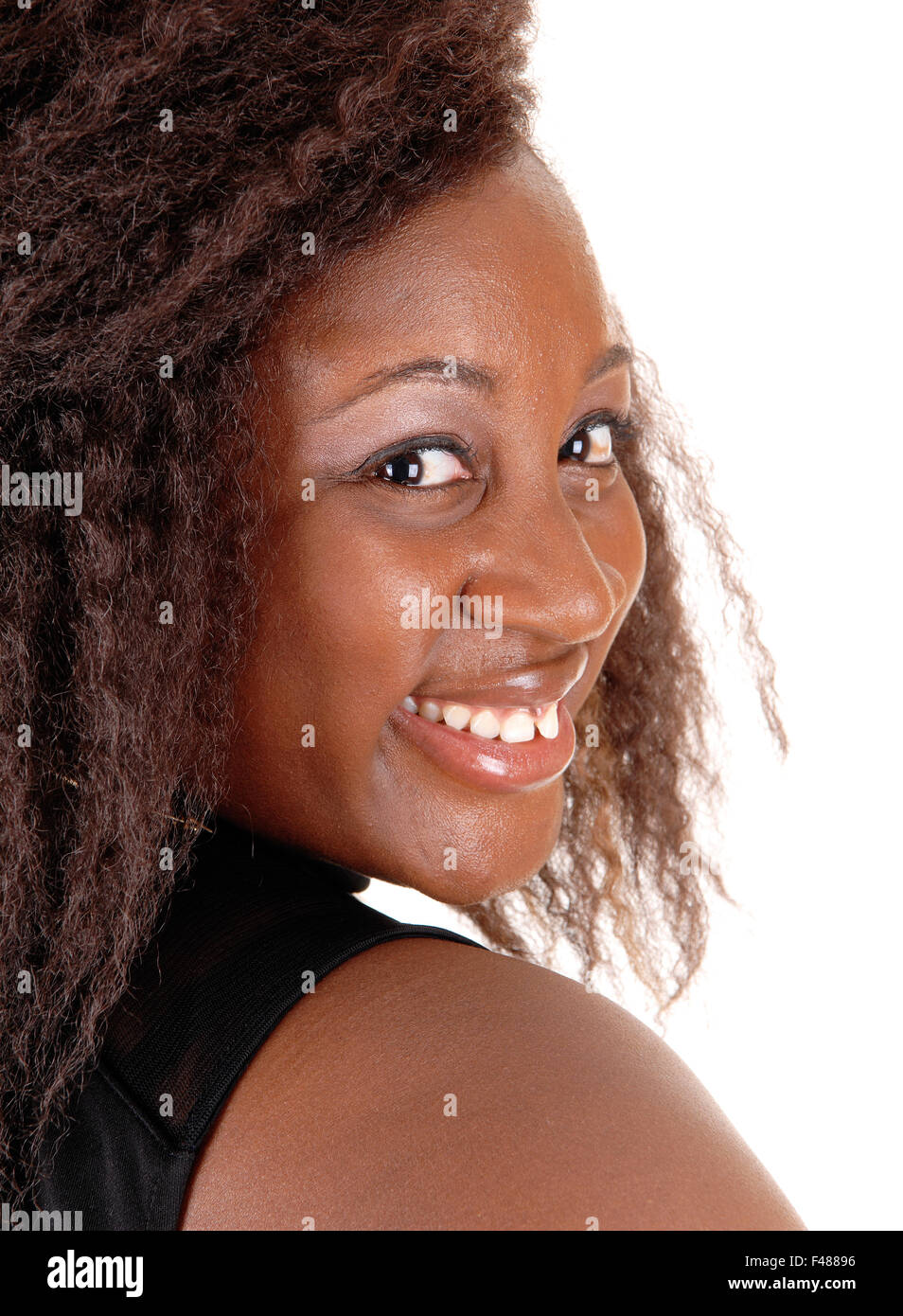 African woman head hi-res stock photography and images - Alamy
