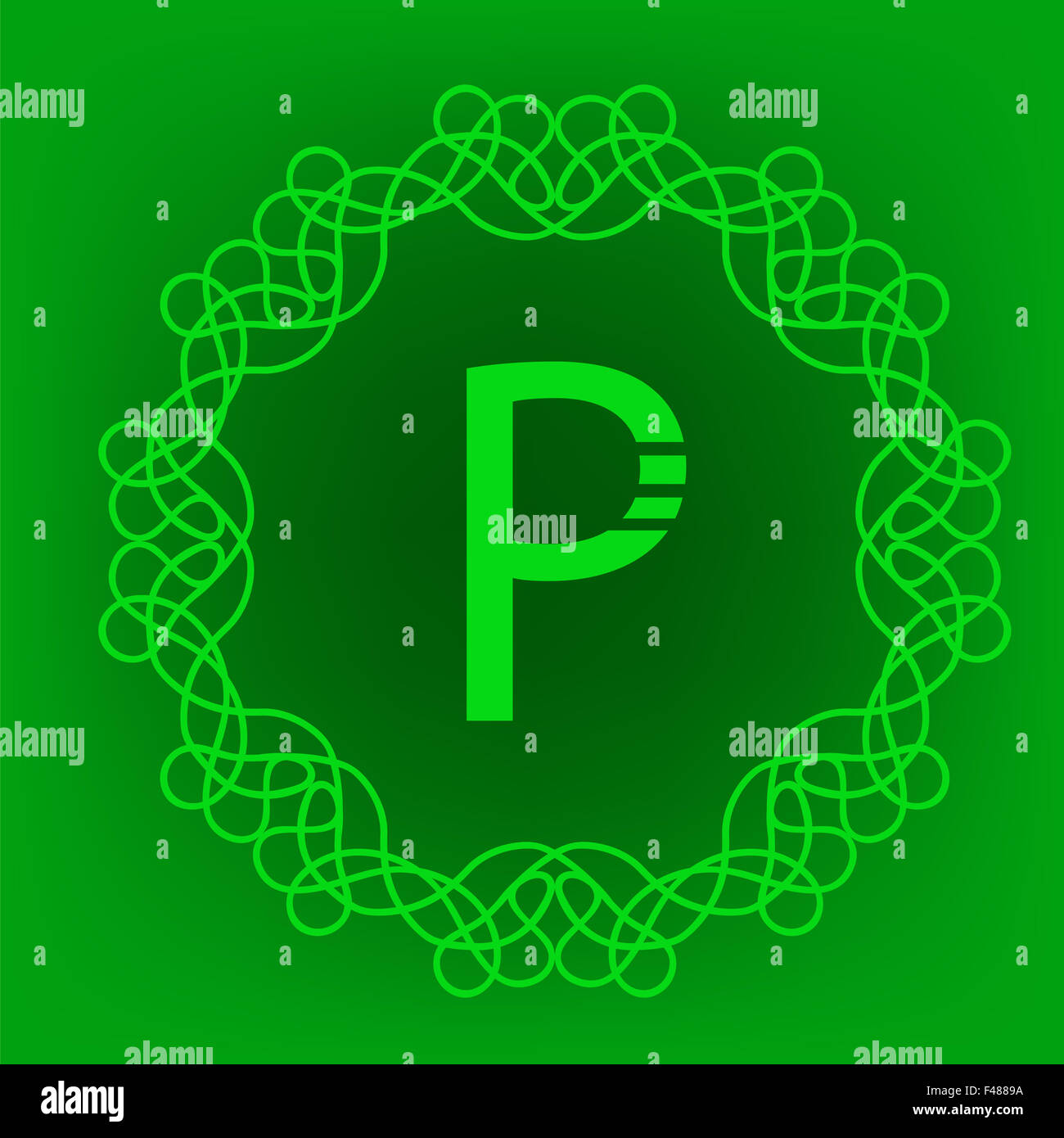 Monogram insignia hi-res stock photography and images - Alamy