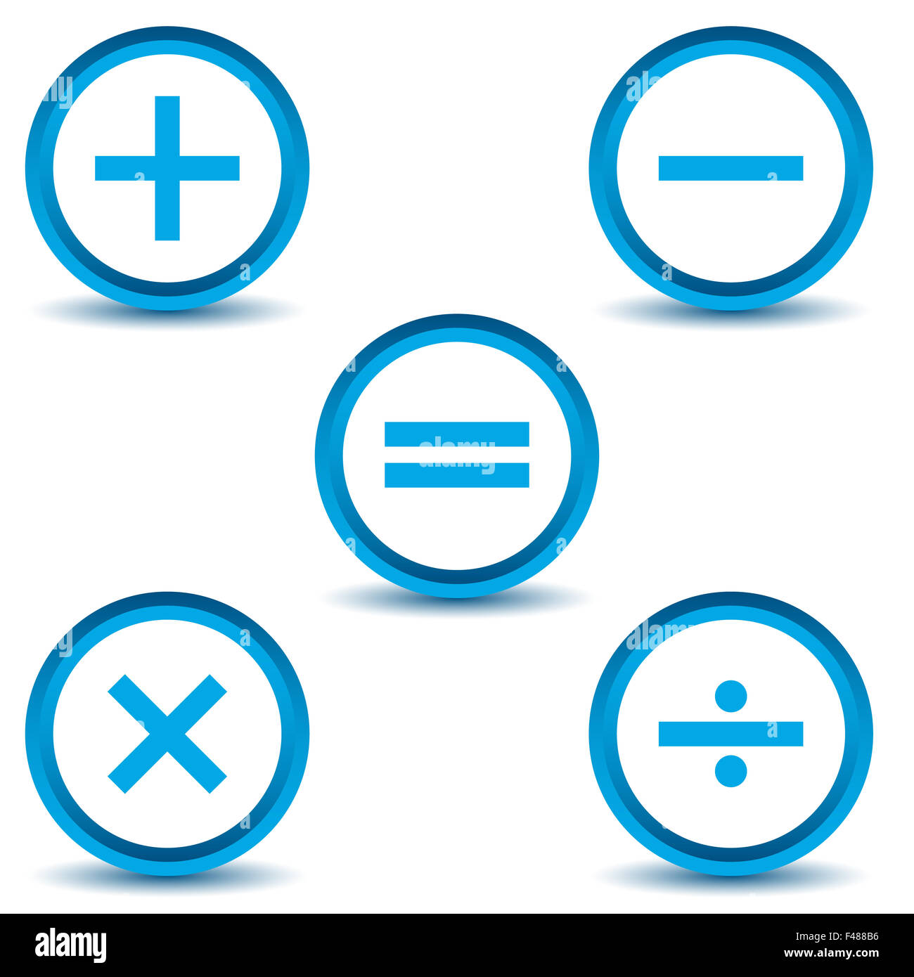 Calculator icons set Stock Photo - Alamy