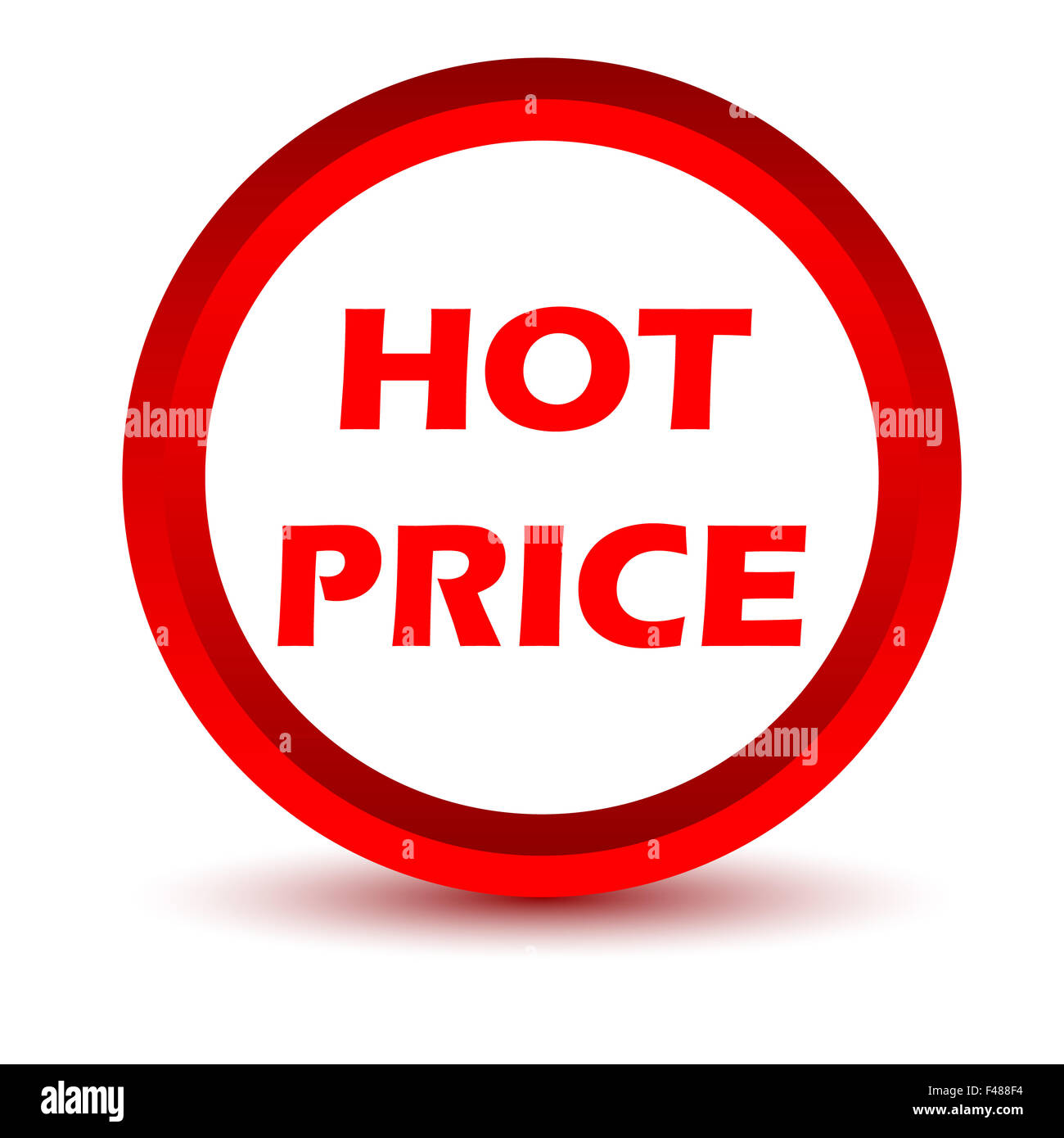 Red hot price icon Stock Photo - Alamy