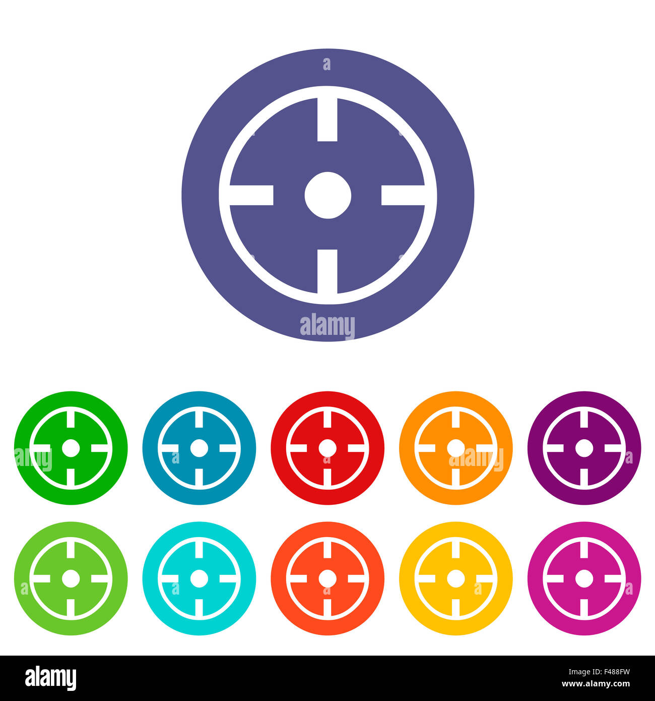 Target flat icon Stock Photo - Alamy