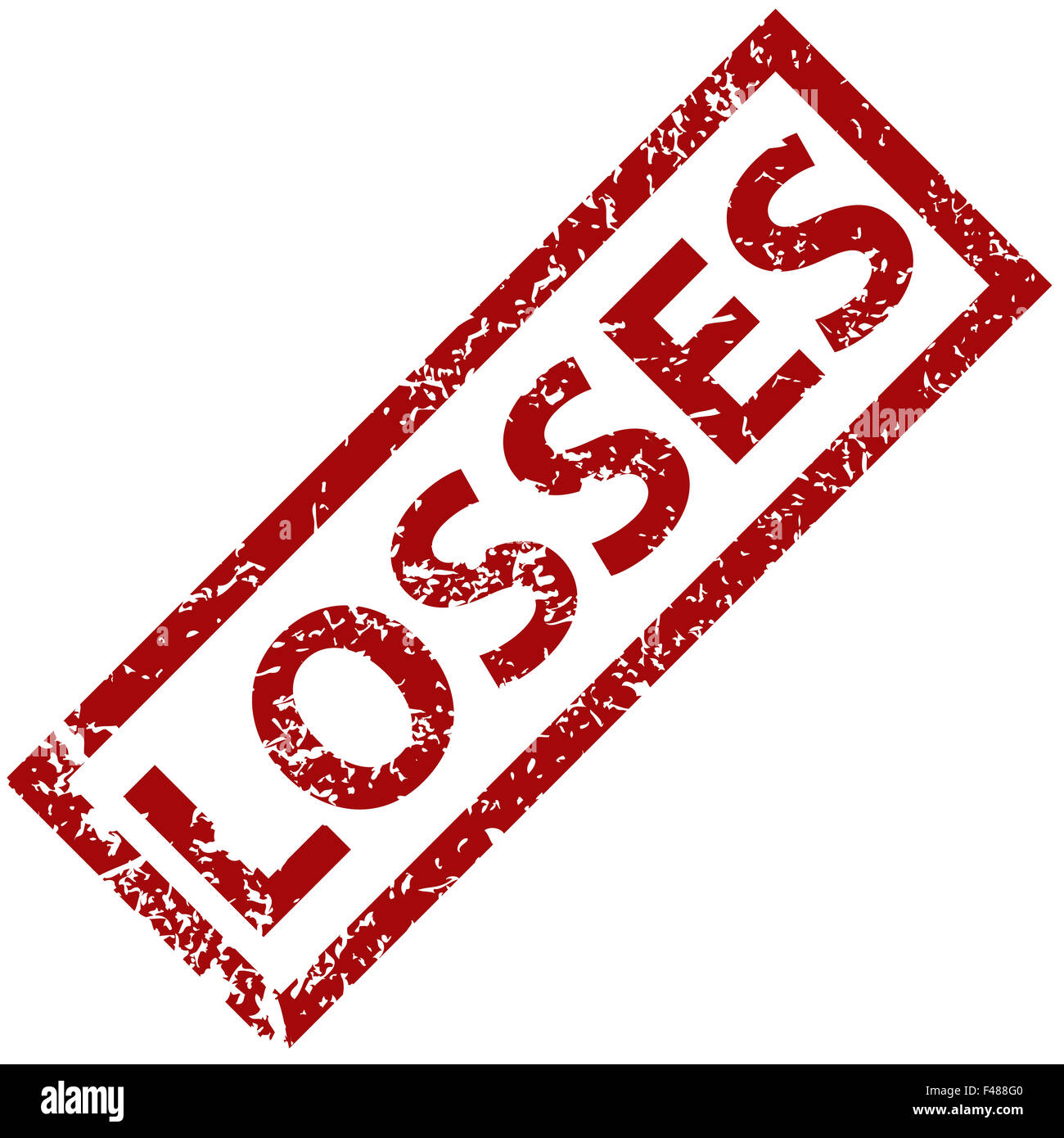 Losses rubber stamp Stock Photo - Alamy