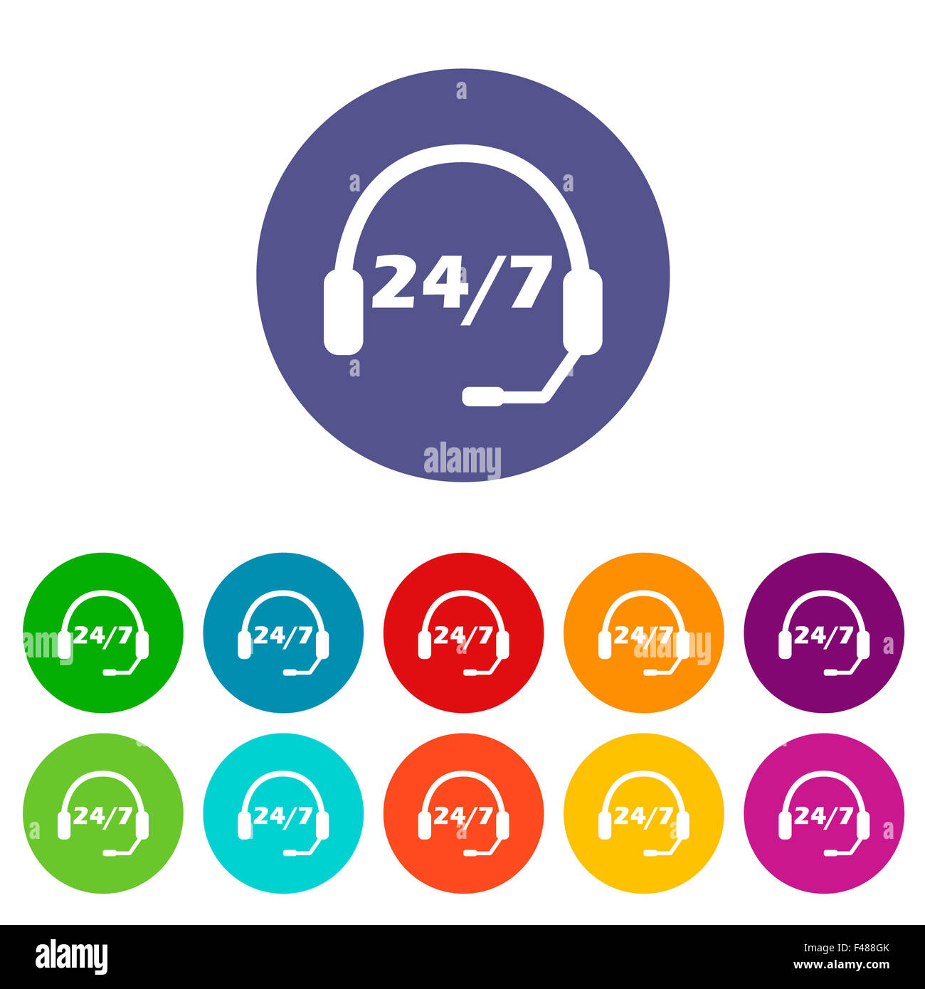 Support flat icon Stock Photo - Alamy