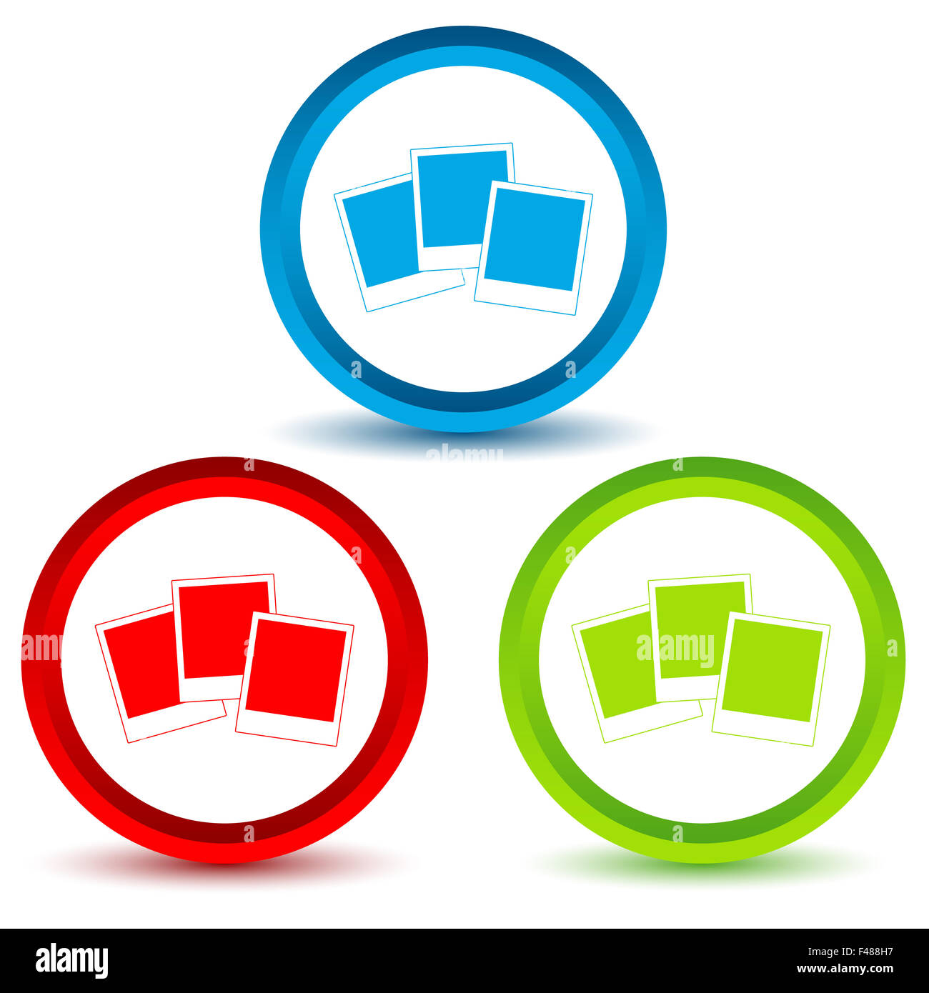 Photo icons set Stock Photo - Alamy