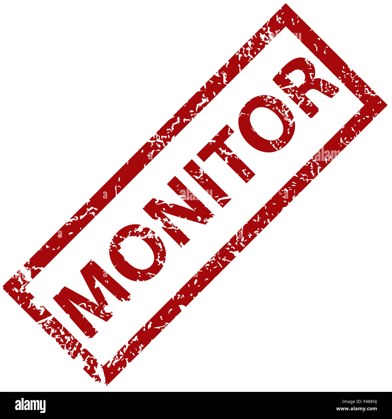 Monitor rubber stamp Stock Photo - Alamy