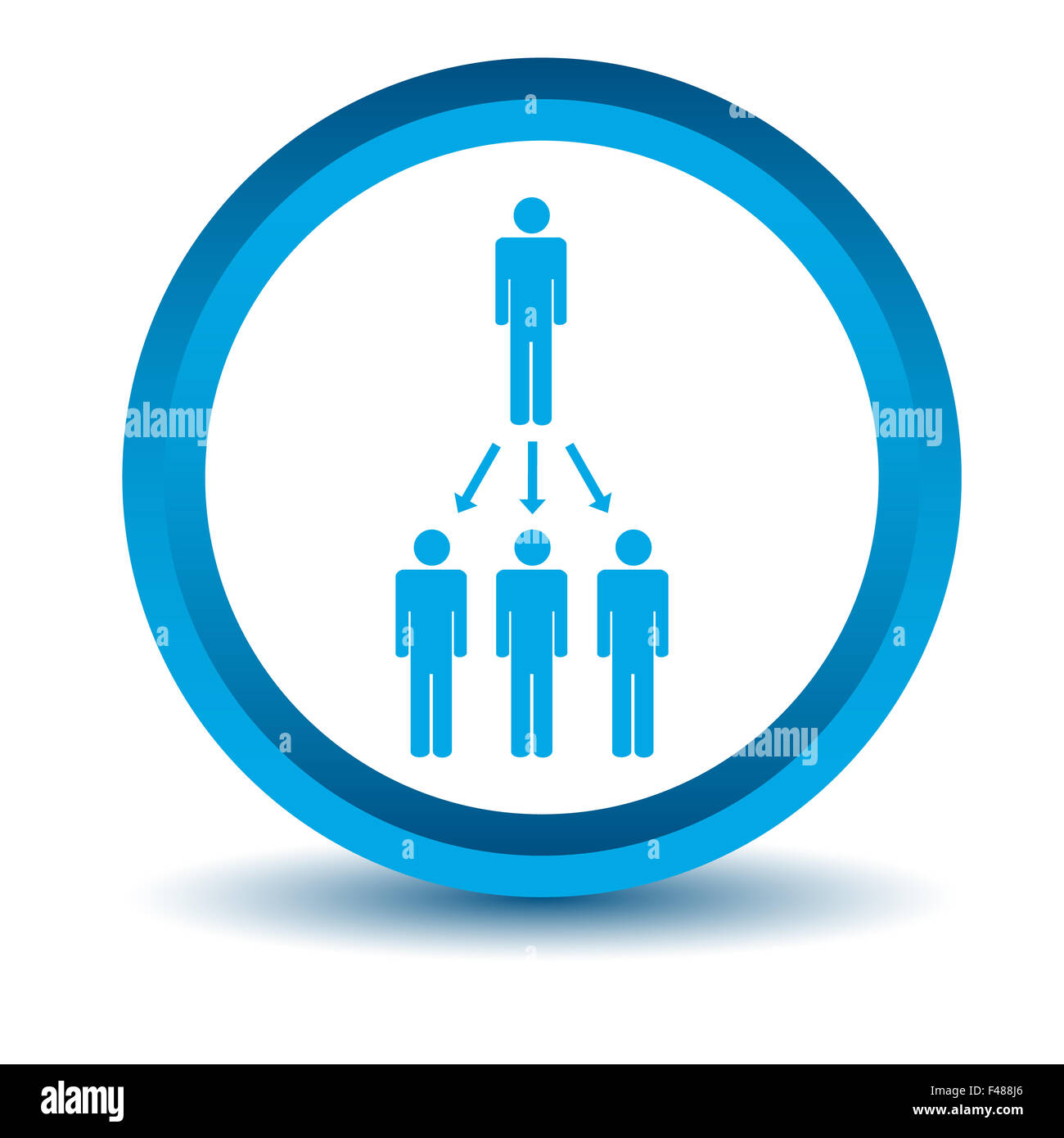 Blue work scheme icon Stock Photo - Alamy