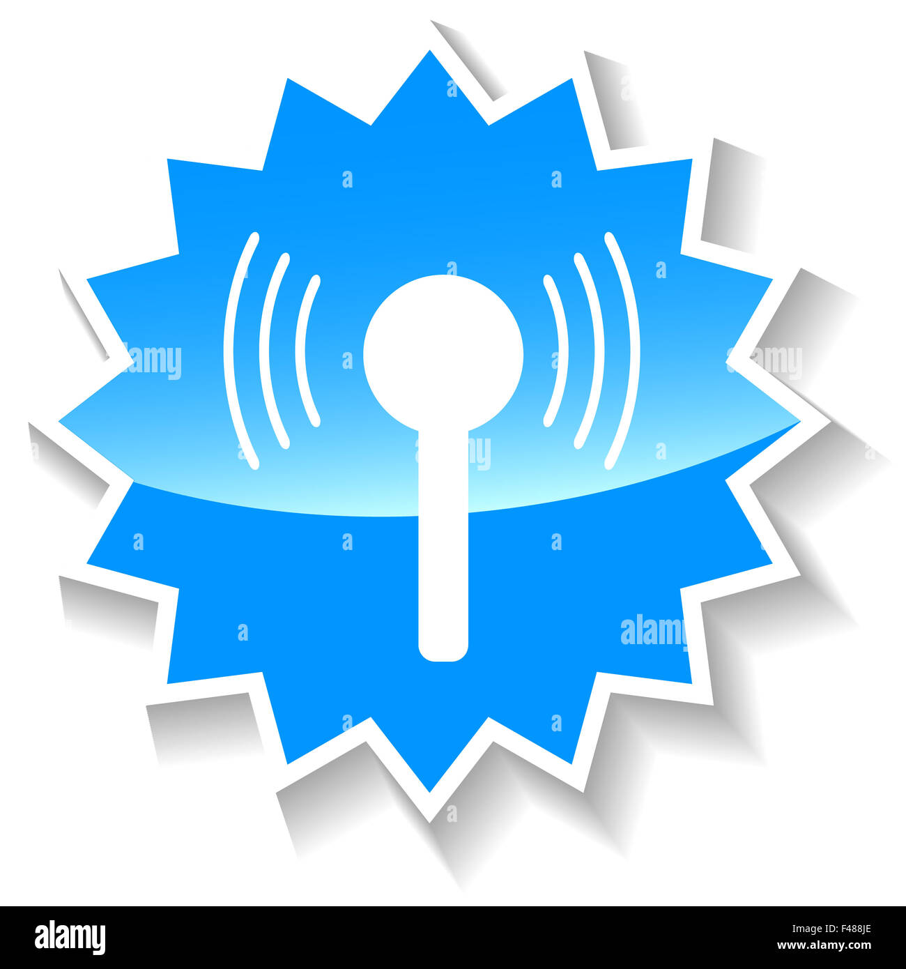Connection blue icon Stock Photo - Alamy
