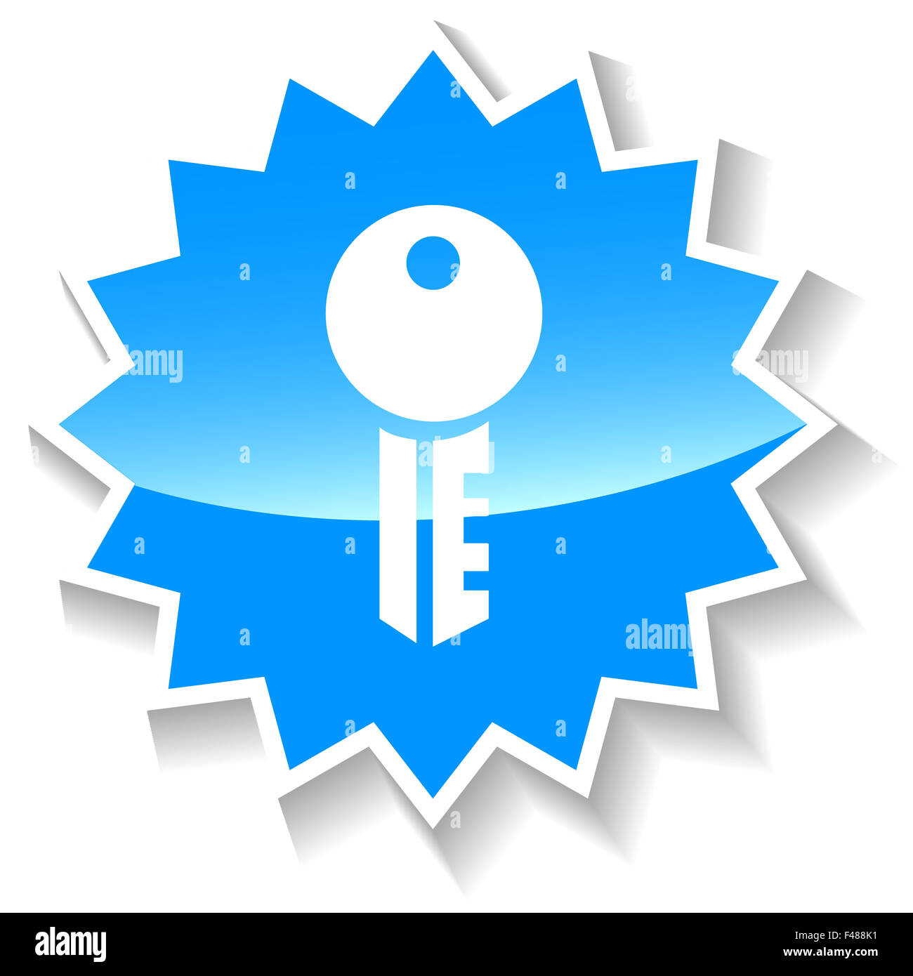 Blue icon key Cut Out Stock Images & Pictures - Alamy