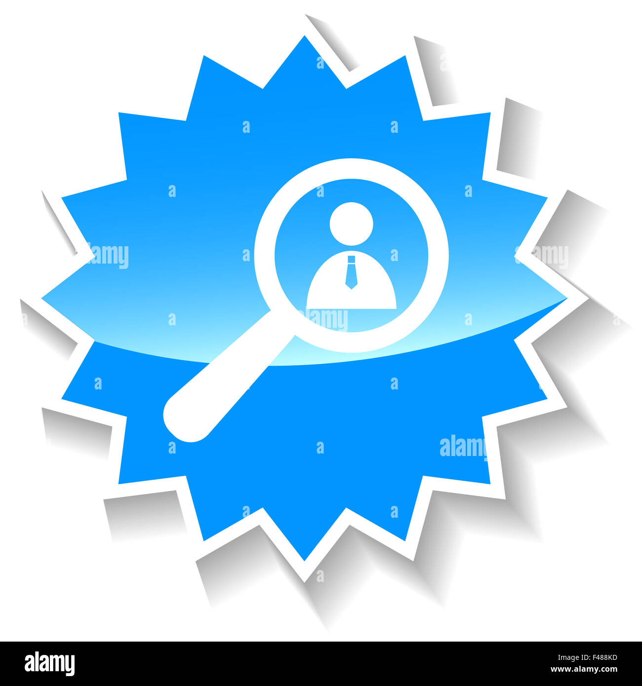 Search blue icon Stock Photo - Alamy