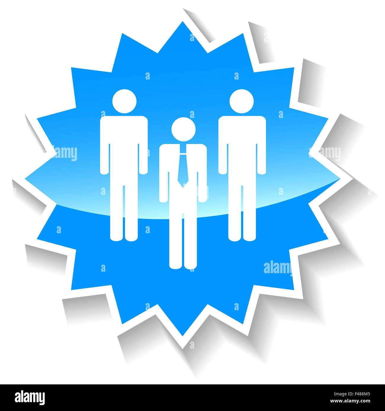 Leader blue icon Stock Photo - Alamy