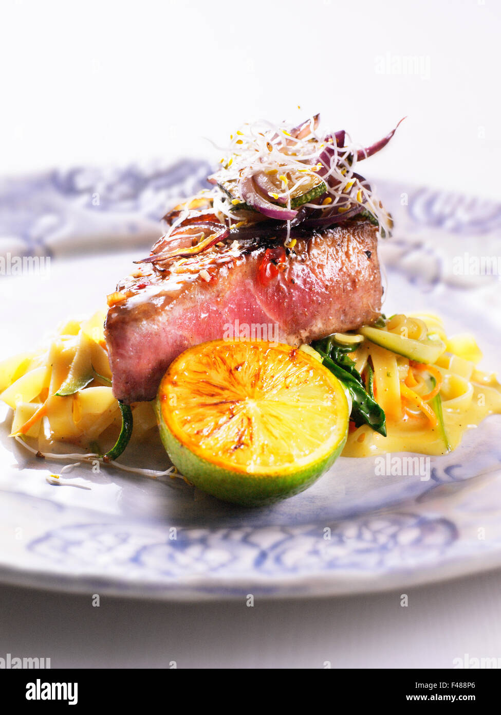 A dish with tuna fish, South Africa Stock Photo - Alamy