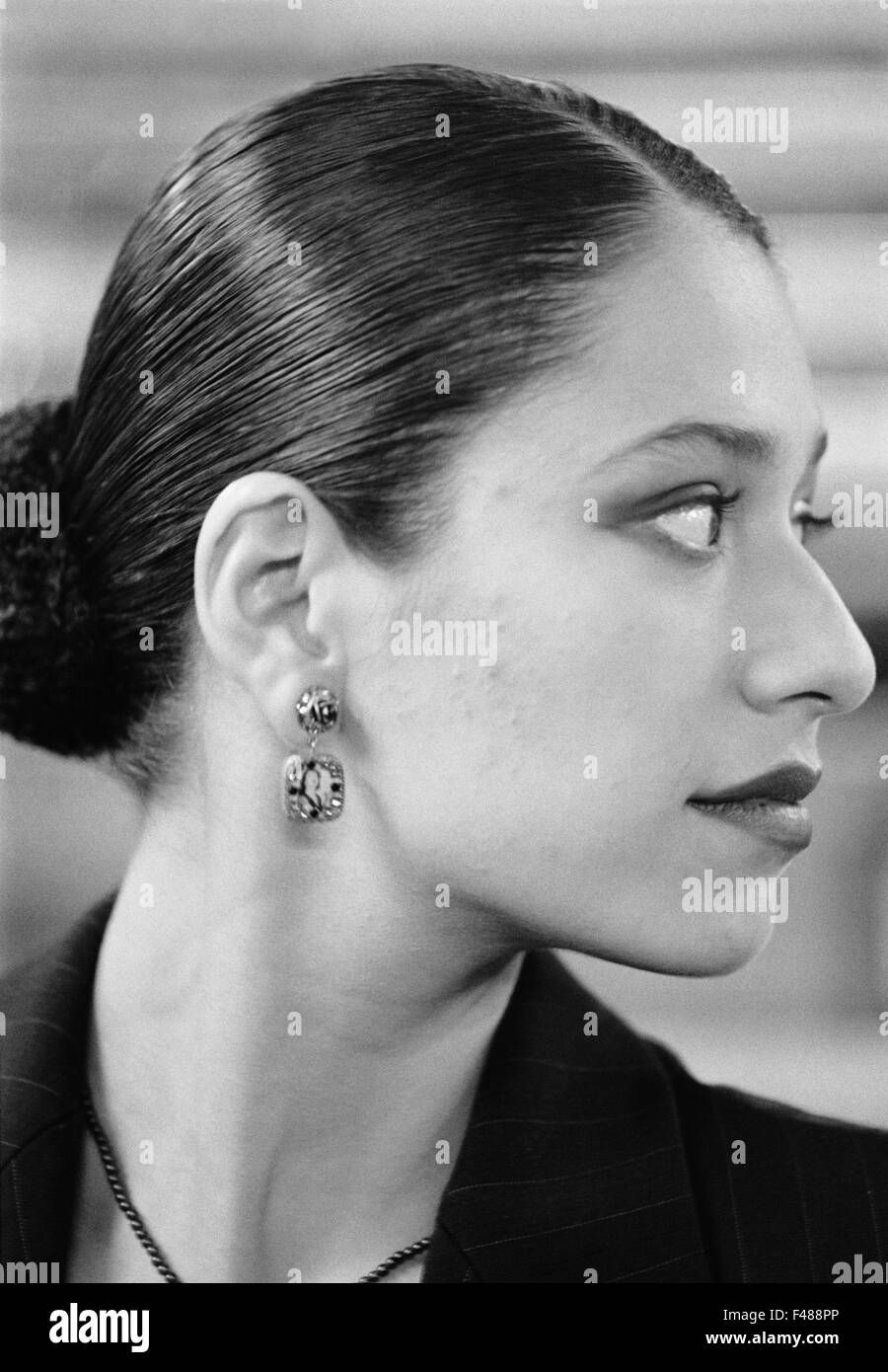 Portrait of a woman, close-up, Spain Stock Photo - Alamy