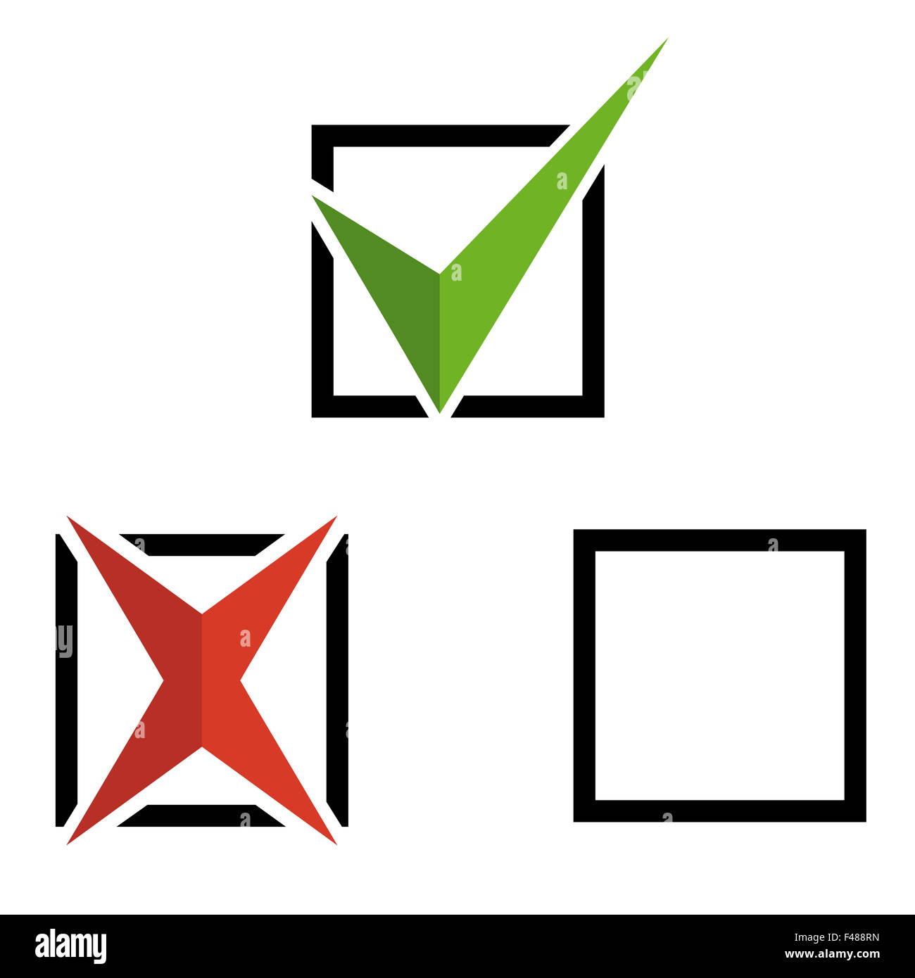 Vector check marks Stock Photo - Alamy