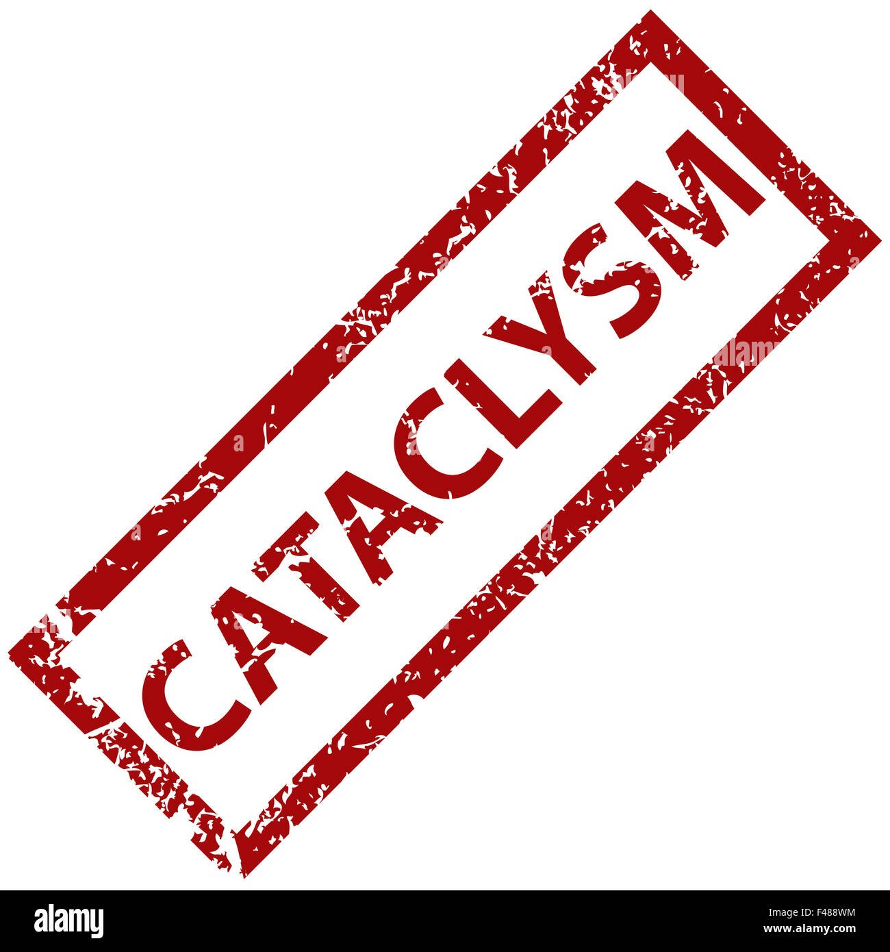 Cataclysm rubber stamp Stock Photo - Alamy