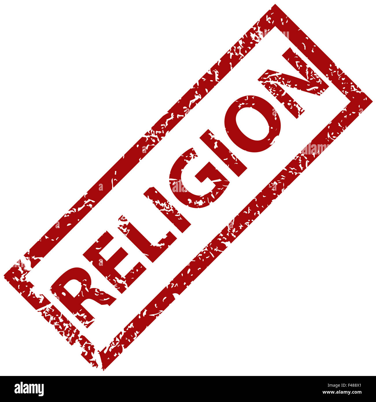 Religion rubber stamp Stock Photo - Alamy