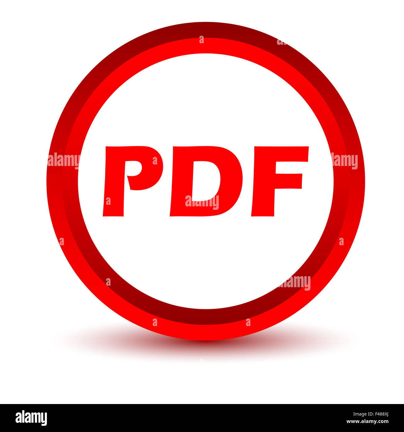 Red pdf icon Stock Photo - Alamy