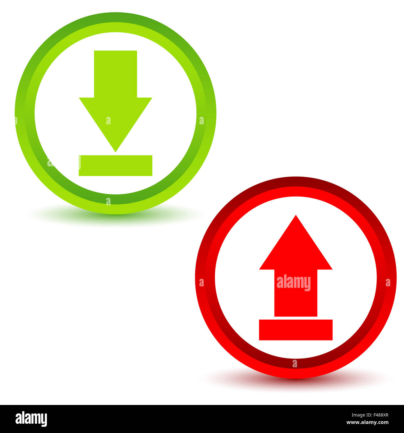 Sign download icons set Cut Out Stock Images & Pictures - Alamy