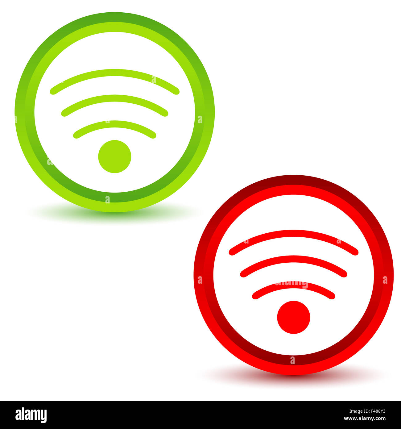 Wifi icons set Stock Photo - Alamy